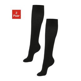 H.I.S. H.I.S St&uuml;tzkniestr&uuml;mpfe 'Damen & Herren Kompressionsstr&uuml;mpfe, Reisestr&uuml;mpfe' schwarz Gr. 35-38 f&uuml;r Damen. Normal. Nachhaltig.