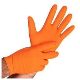 Hygostar Power Grip Nitrilhandschuhe orange puderfrei, VE 500 St&uuml;ck 10/XL