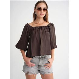 Mixray Bluse Damen Gr&ouml;&szlig;e L braun