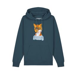 Watapparel Sweatshirt 'Fuchs' male Blue size 4XL