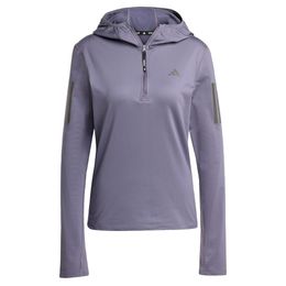 adidas Performance Funktionsshirt 'Own The Run' Damen Gr&ouml;&szlig;e XXXS/XXS dunkelgrau / lavendel