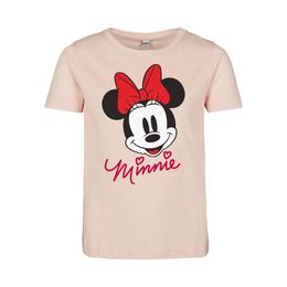 Mister Tee Shirt 'Minnie Mouse' M&auml;dchen Gr&ouml;&szlig;e 110/116 puder / feuerrot / schwarz / wei&szlig;