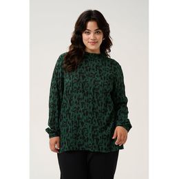 Kaffe Bluse in Dunkelgr&uuml;n/ Schwarz - 55% | Gr&ouml;&szlig;e 46 | Damen-blusen