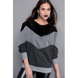 Milan Kiss Pullover in Grau/ Schwarz - 73% | Gr&ouml;&szlig;e L | Damen-pullover-cardigans