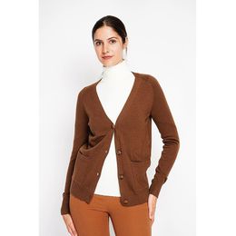 ASSUILI Cardigan in Braun - 57% | Gr&ouml;&szlig;e 38 | Damen-pullover-cardigans