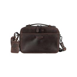 SPARWELL Leder-Umh&auml;ngetasche "Katalina" in Braun - (B)24 x (H)16 x (T)8 cm - 49% | Damen-taschen