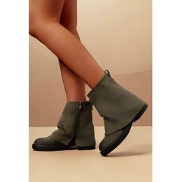 C'M Boots in Khaki - 67% | Gr&ouml;&szlig;e 39 | Damen-stiefel