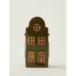 Bella Maison Dekoobjekt mit LED-Beleuchtung in Beige/ Gr&uuml;n - (B)8 x (H)16 x (T)6 cm - 40% | Lichterketten-dekobeleuchtung