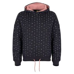 Roadsign Hoodie in Anthrazit/ Rosa - 46% | Gr&ouml;&szlig;e M | Damen-sweatshirts-jacken