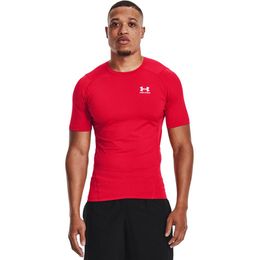 Under Armour Funktionsshirt "Comp" in Rot - 42% | Gr&ouml;&szlig;e L | Herren-sportshirts