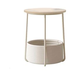 Songmics Beistelltisch in Creme - (H)50 x &Oslash; 45 cm - 13% | Tische