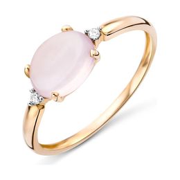Revoni Ros&eacute;gold-Ring mit Diamanten - 75% | Gr&ouml;&szlig;e 50 | Schmuck