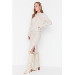 Trendyol 2tlg. Outfit in Creme - 64% | Gr&ouml;&szlig;e S | Damenroecke