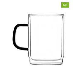 Vialli Design 2er-Set: Becher in Schwarz - 350 ml - 10% | Gedeckter-tisch