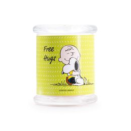 PEANUTS Duftkerze "Free Hugs" in Gelb - 250 g - 36% | Kerzen-vasen