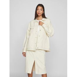 Vila Jeansjacke in Creme - 74% | Gr&ouml;&szlig;e 34 | Damenjacken