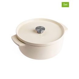 KitchenAid 2tlg. Set: Br&auml;ter in Creme - 5,2 l - 39% | Kochgeschirr
