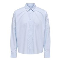 Only & Sons Only & Sons Button Up Shirt 'ONSALVARO' male Blue size L