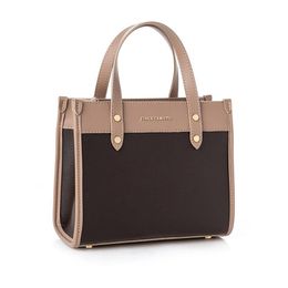 Vince Camuto Henkeltasche "Cortona" in Braun/ Beige - (B)25 x (H)20 x (T)12 cm - 84% | Damen-taschen