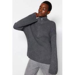 Trendyol Pullover in Grau - 58% | Gr&ouml;&szlig;e S | Damen-pullover-cardigans