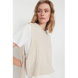 Trendyol Pullunder in Creme - 55% | Gr&ouml;&szlig;e M | Damen-pullover-cardigans