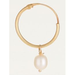 OR &Eacute;CLAT Gold-Creolen "Gama Perle" mit Perlen - 78% | Schmuck