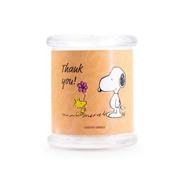 PEANUTS Duftkerze "Thank you" in Orange - 250 g - 36% | Kerzen-vasen