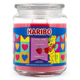 Haribo Duftkerze "Haribo Loved one" in Rot - 510 g - 44% | Kerzen-vasen