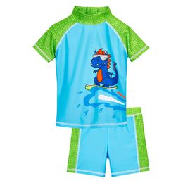 Playshoes 2tlg. Badeoutfit "Dino" in T&uuml;rkis/ Gr&uuml;n - 45% | Gr&ouml;&szlig;e 86/92 | Baby-bademode