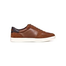 Geox Leder-Sneakers "Avola" in Hellbraun - 56% | Gr&ouml;&szlig;e 42 | Herrensneakers