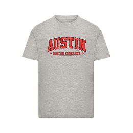F4NT4STIC T-Shirt 'British Motor Heritage Austin Motor Company' Jungen Gr&ouml;&szlig;e 134/140 grau / rot / schwarz