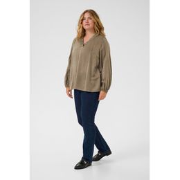 Kaffe curve Bluse "Millia" in Taupe - 58% | Gr&ouml;&szlig;e 50 | Damen-blusen
