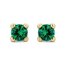 Diamant Exquis Gold-Ohrstecker mit Edelsteinen - 76% | Schmuck