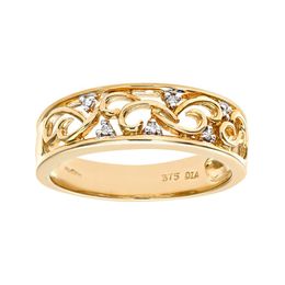 Revoni Gold-Ring mit Diamanten - 76% | Gr&ouml;&szlig;e 55 | Schmuck