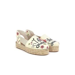 Calceo Sandalen in Creme/ Bunt - 74% | Gr&ouml;&szlig;e 38 | Damen-sandalen
