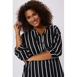 Kaffe curve Bluse in Schwarz/ Wei&szlig; - 42% | Gr&ouml;&szlig;e 48 | Damen-blusen
