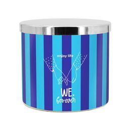Mad Candle Duftkerze ''We forever'' in Blau/ Hellblau - 400 g - 43% | Kerzen-vasen