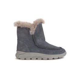 Geox Leder-Winterstiefel "Spherica" in Grau - 42% | Gr&ouml;&szlig;e 37 | Damen-stiefel