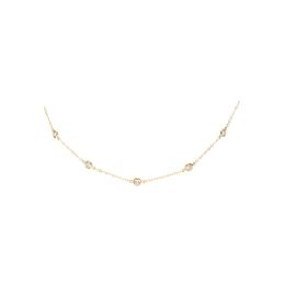 Diamant Exquis Gold-Halskette mit Edelsteinen - (L)45 cm - 76% | Schmuck