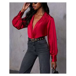 Milan Kiss Bluse in Rot - 53% | Gr&ouml;&szlig;e L | Damen-blusen