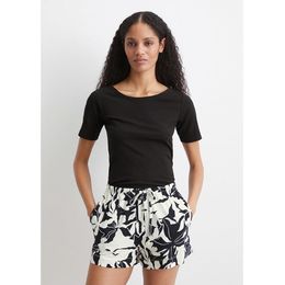 Marc O'Polo Marc O ́Polo Pyjama-Shorts in Schwarz/ Wei&szlig; - 41% | Gr&ouml;&szlig;e S | Damen-loungewear