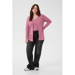 Kaffe curve Cardigan in Pink - 55% | Gr&ouml;&szlig;e XL | Damen-pullover-cardigans