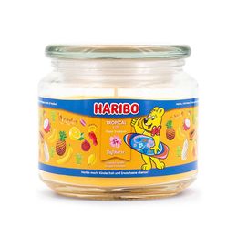 Haribo Duftkerze "Haribo Tropical Fun" in Orange - 300 g - 42% | Kerzen-vasen