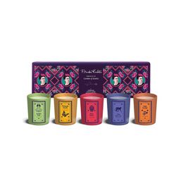 Frida Kahlo 5er-Set: Duftkerzen ''Frida Kahlo - Garden of Scents'' in Bunt - 5x 45 g - 39% | Kerzen-vasen