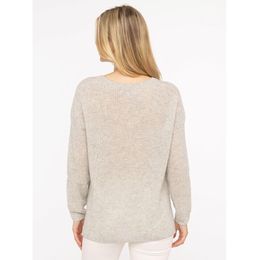 Zwillingsherz Kaschmir-Pullover in Hellgrau - 50% | Gr&ouml;&szlig;e M | Damen-pullover-cardigans