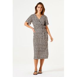 Garcia Kleid in Wei&szlig;/ Braun - 51% | Gr&ouml;&szlig;e XL | Damen-kleider