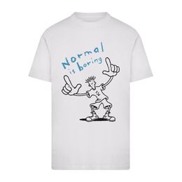 F4NT4STIC Shirt 'Fido Dido Points Normal Is Boring' male White size XS