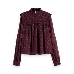 Scotch & Soda Scotch & Soda Bluse in Bordeaux - 68% | Gr&ouml;&szlig;e 40 | Damen-blusen