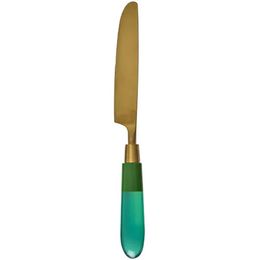Rice Messer in Gold/ Gr&uuml;n - (L)23,5 cm - 53% | Gedeckter-tisch