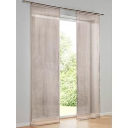 HEINE HOME Schiebevorhang in Beige - 60% | Gr&ouml;&szlig;e 245x60 cm | Gardinen-vorhaenge